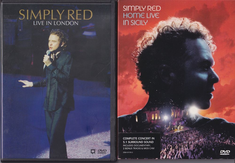 Simply Red „Live in London“ & „Home live in Sicily“ DVD (Gebraucht) in ...