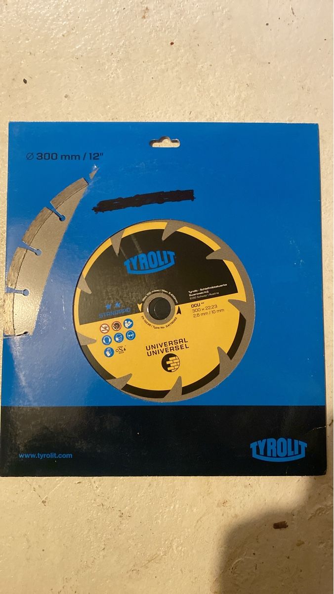 Tyrolit Trennscheibe Universal 300mm/12" - Neuwertig! (Neu (gemäss ...