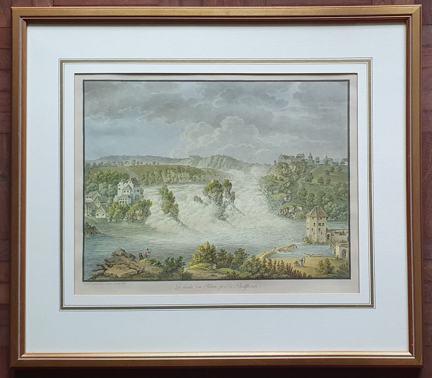 Bild - kolorierter Stich Rheinfall (Gebraucht) in Kreuzlingen für CHF 120 – mit Lieferung auf ...