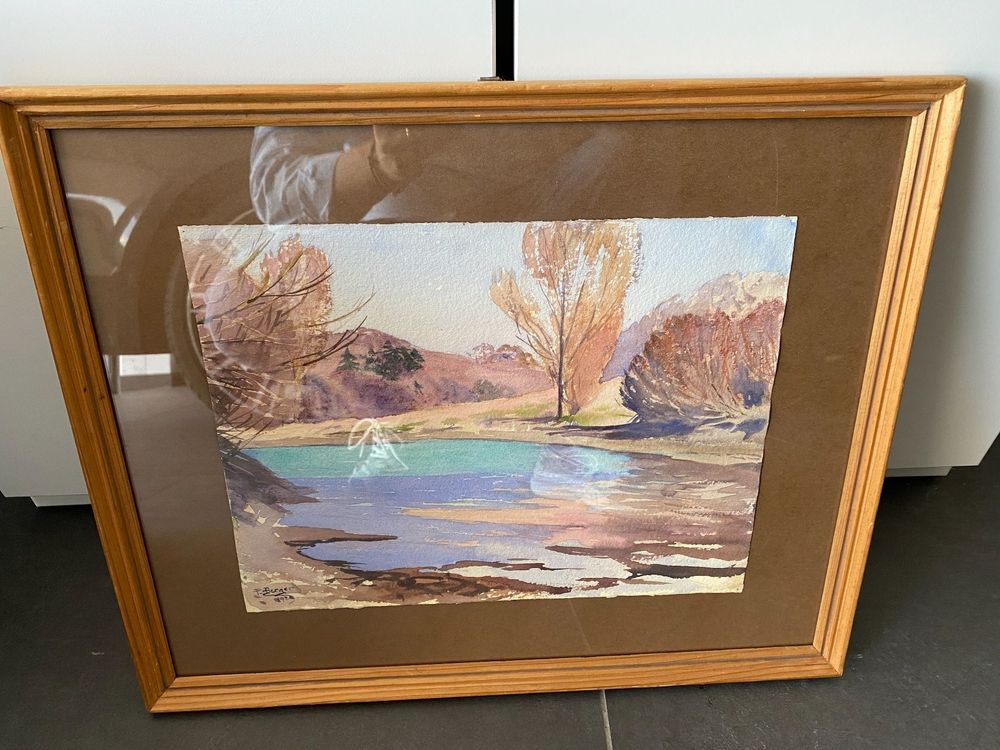 Ölgemälde Landschaft F.Berger 1929 (Gebraucht) in Neuenegg für CHF 1 – mit Lieferung auf Ricardo ...