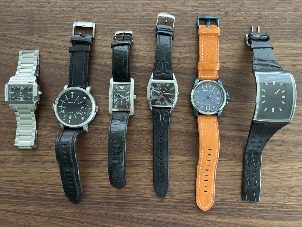 Uhren Set, 6-teilig: Fossil, Armani, Police (Gebraucht) in Mellingen ...