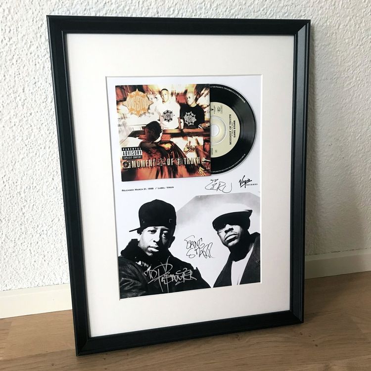 Gang Starr Rap Hip Hop Bild Dj Premier Autogramm CD framed (Neu (gemäss ...