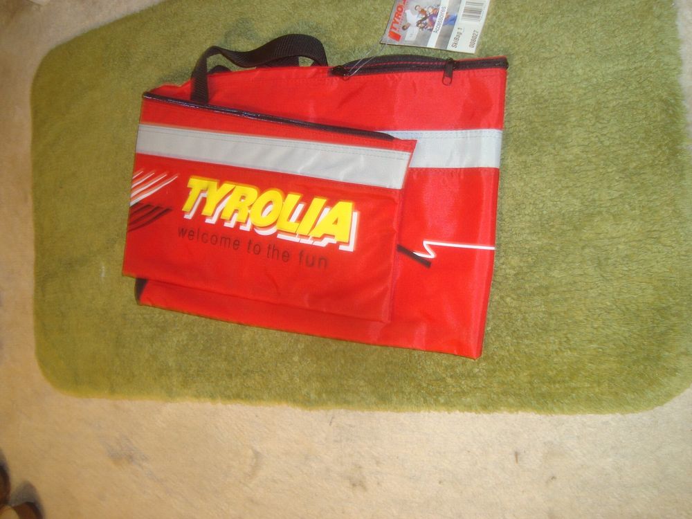 vintage 80iger years TYROLiA ski bag one pair rot/gelb-black (Neu ...