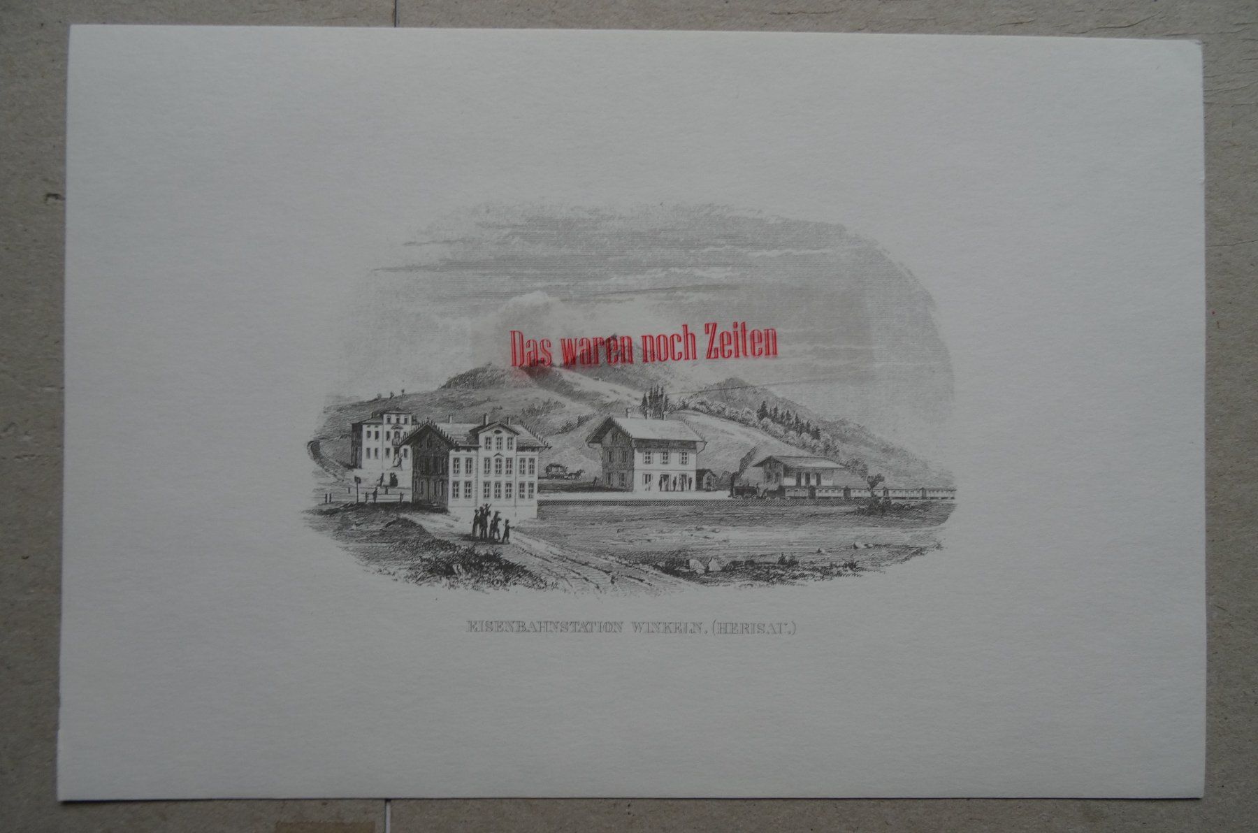 St.Gallen-Appenzell-Bahn Bahnhof Herisau Winkel anno dazumal (Gebraucht ...