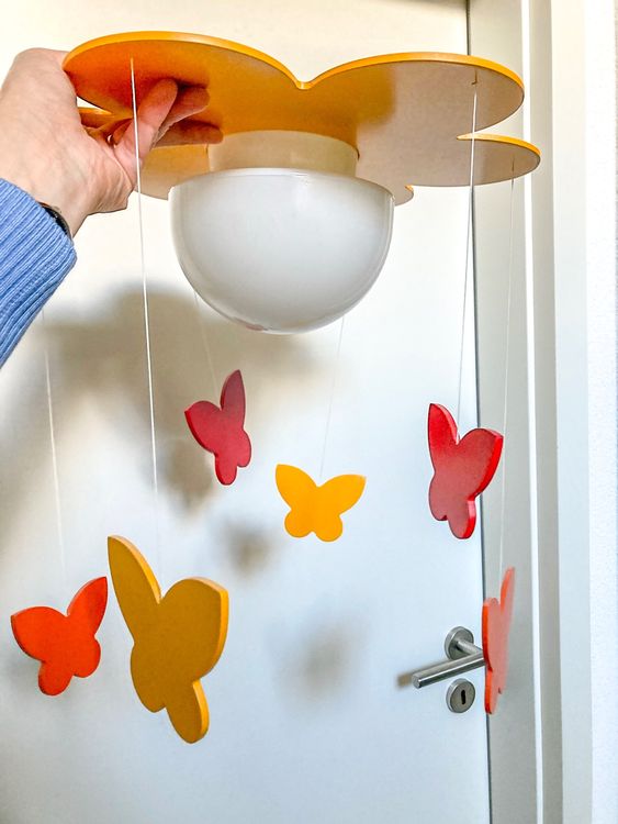 Erstaunlich Lampe Mit Schmetterlingen Ebenbild
