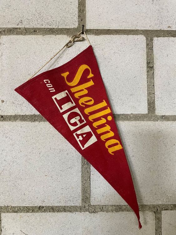 Altes antikes Fähnchen / Wimpel Shellina | Kaufen auf Ricardo