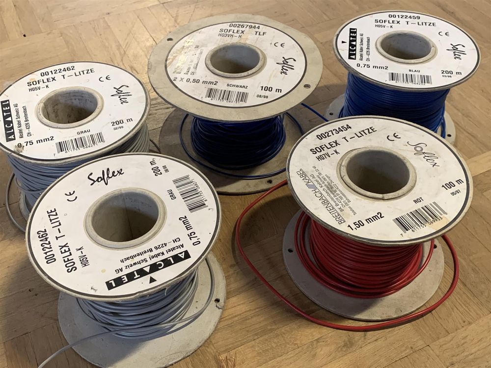 Diverse Soflex Kabel / Litzen auf Rollen | Kaufen auf Ricardo