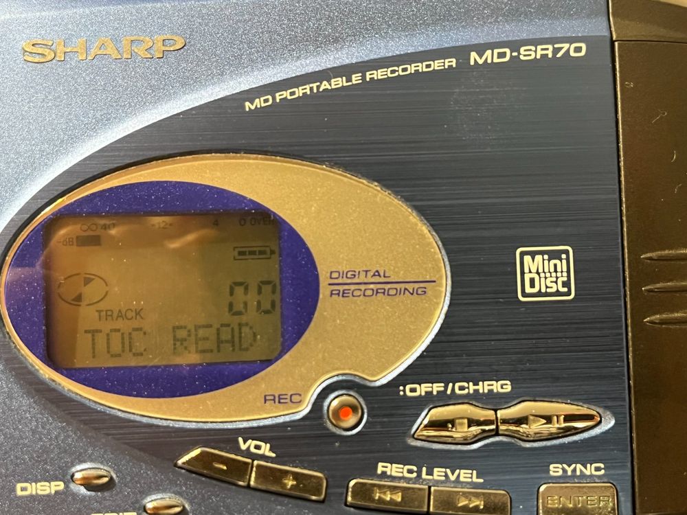 VINTAGE SHARP MD MINIDISC WALKMAN RECORDER MD-SR70 | Kaufen auf Ricardo