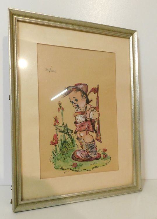 Neue Fundschätze - Zeichnung 1941 signiert datiert | Kaufen auf Ricardo