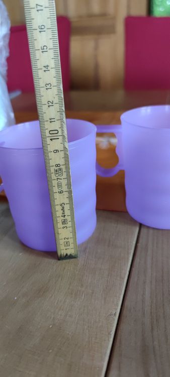 Tupper Picknickbecher 2 Stück mit Griff und Deckel (Neu und ...