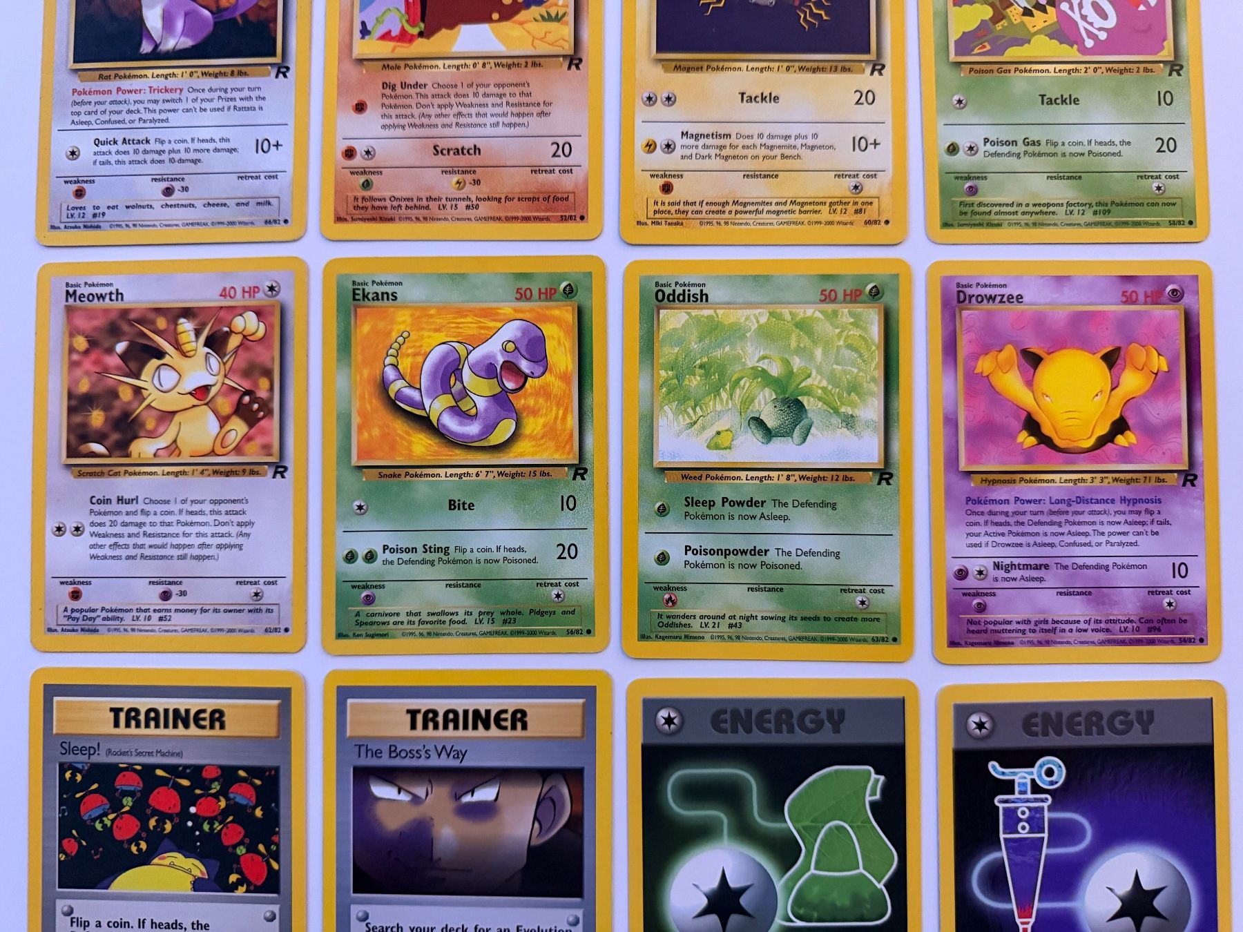 Team Rocket 12 Pokémon Karten Bundle WOTC 2000 Vintage (Gebraucht) in ...