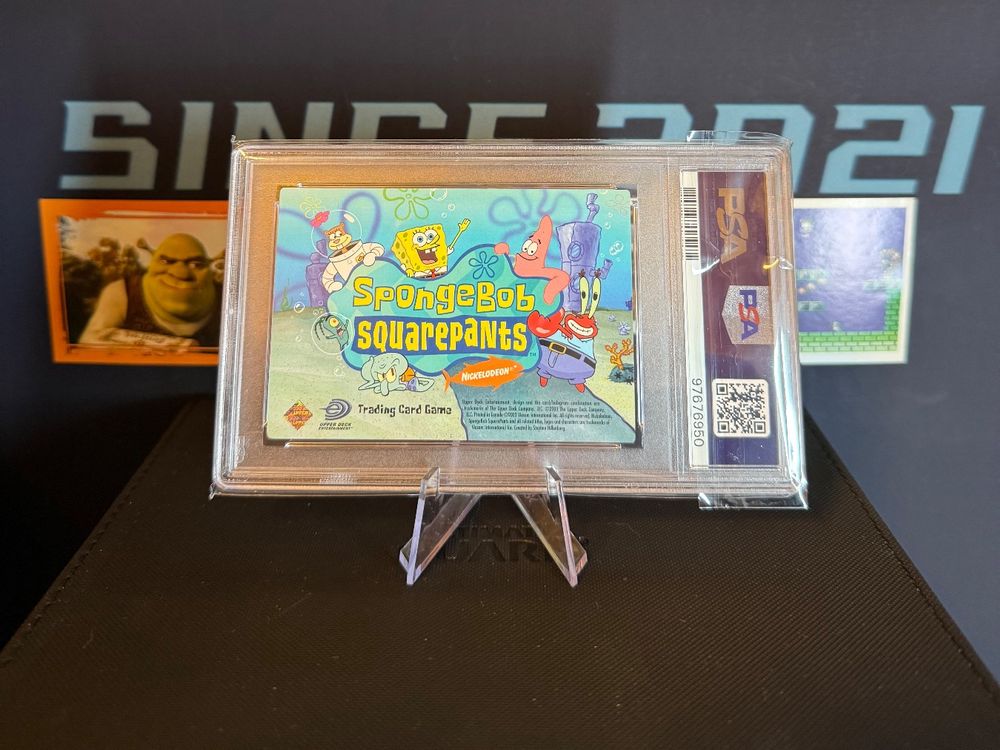 Spongebob Aquatic Amigos Spongebob & Gary #007 UD 2003 PSA 8 (Neu und ...