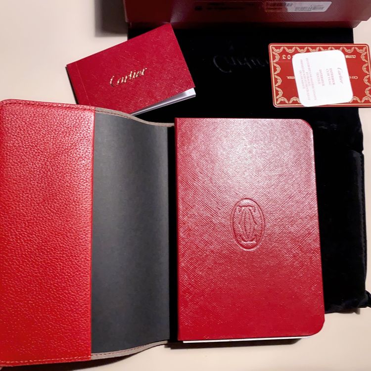Cartier Notizbuch mit roter leather (Neu (gemäss Beschreibung)) in ...
