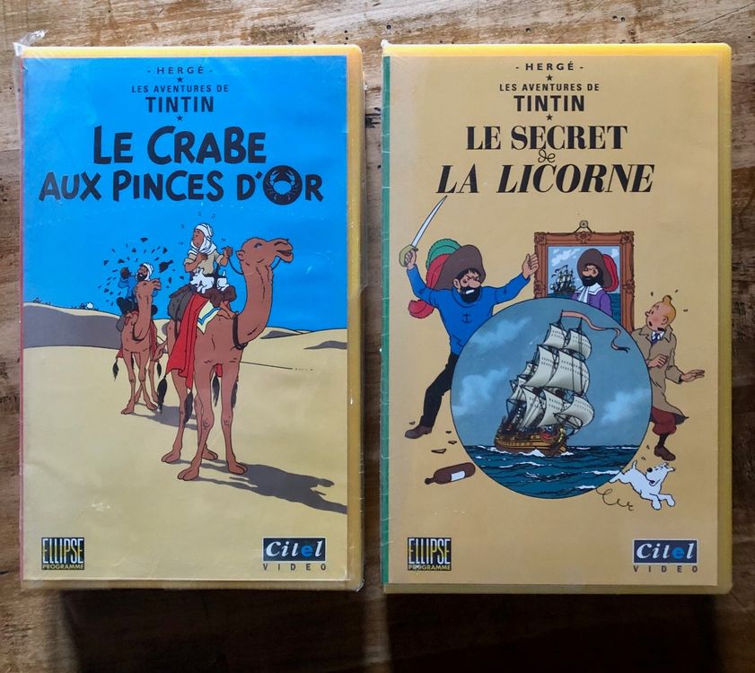 2 cassettes vidéo neuves, sous blister, Tintin (Neuf avec emballage d ...
