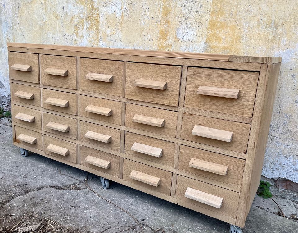 Antiker Schubladenstock aus Eichenholz | Kaufen auf Ricardo