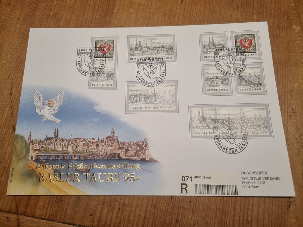 1995 FDC Luxusbrief Basler Taube | Kaufen auf Ricardo