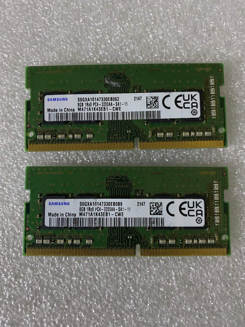 Samsung Laptop Memory 2 x 8=16GB PC4-3200A MHz (Gebraucht) in Bülach für CHF 40 – mit Lieferung ...