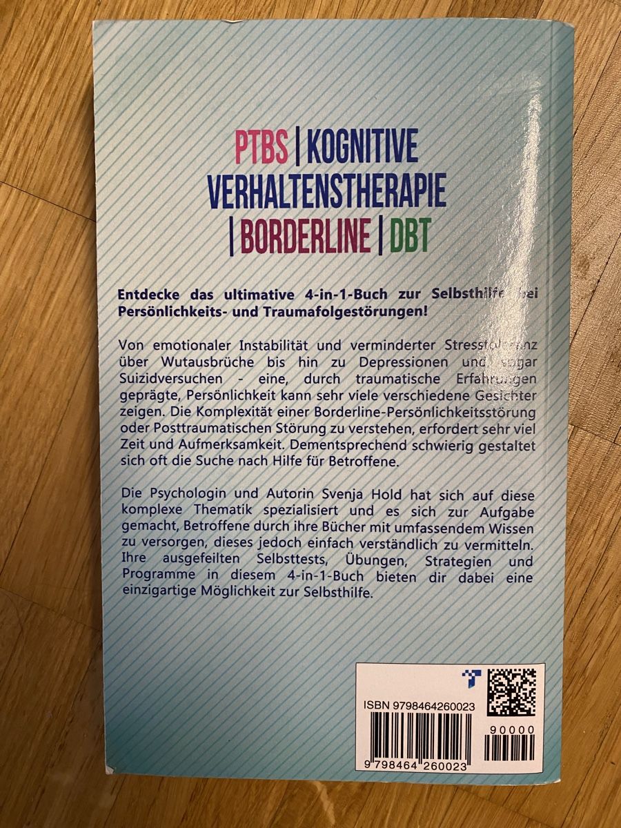 PTBS, Borderline, DBT: Das 4-in-1 Buch zur Selbsthilfe! (Gebraucht) in ...