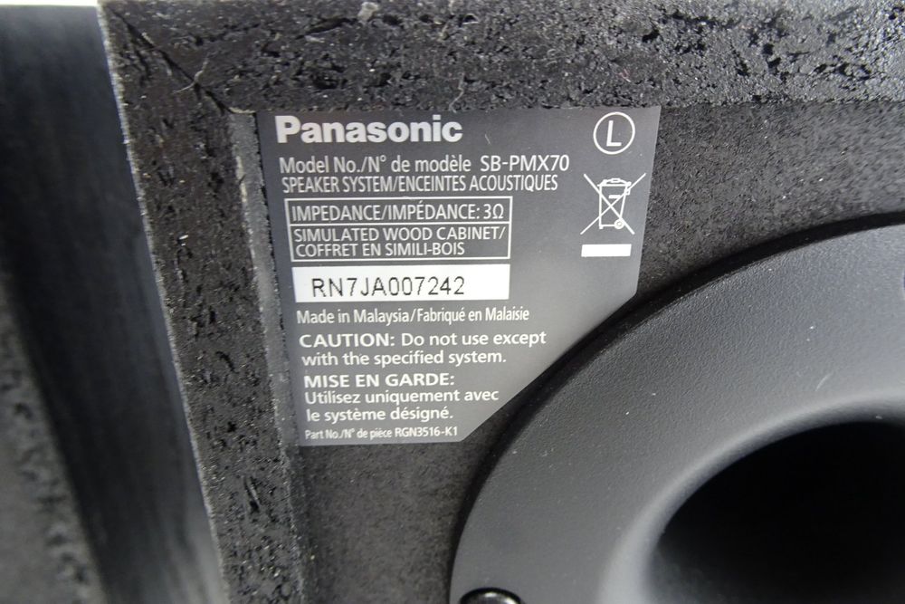 Panasonic Lautsprecher Boxen SB-PMX-70 (Gebraucht) in Muhen für CHF 20 ...