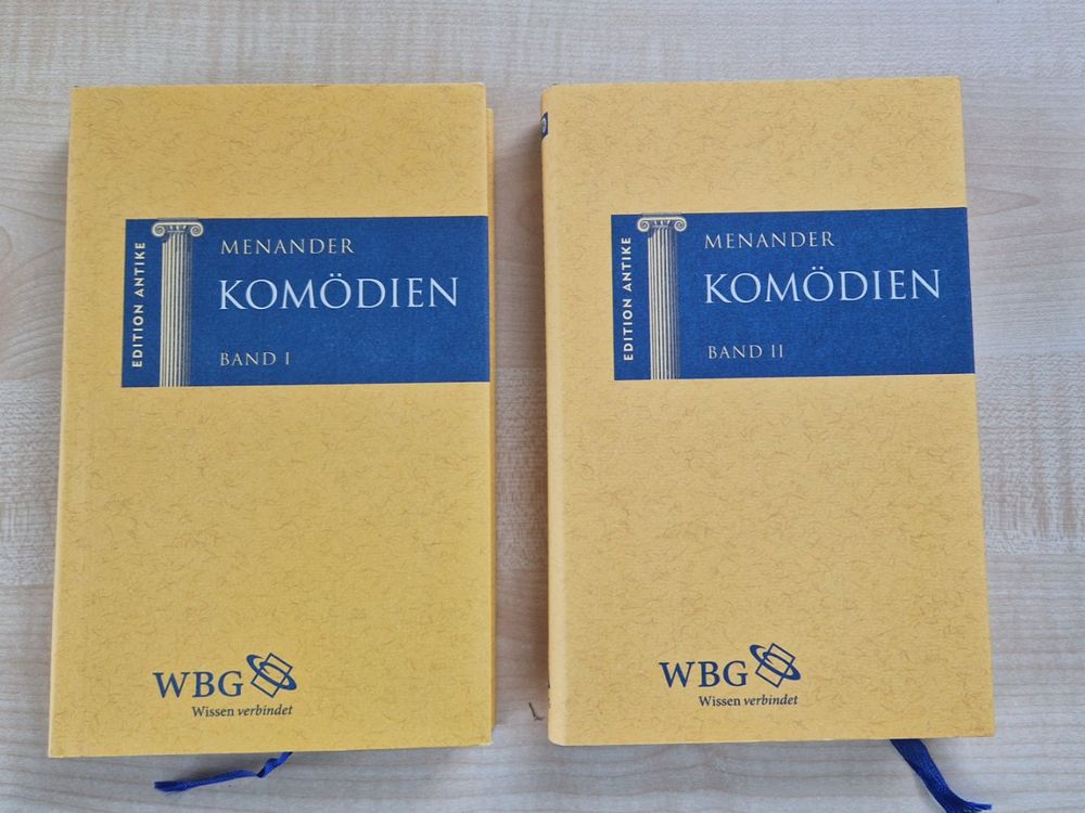 Komödien Band I & II / Menander / Edition Antike (Gebraucht) in Malters ...