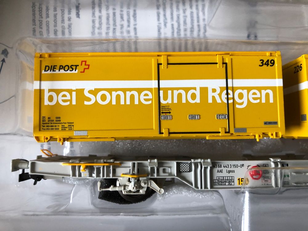 liliput-swiss-post-2-wagen-4-containern-neu-neu-gem-ss