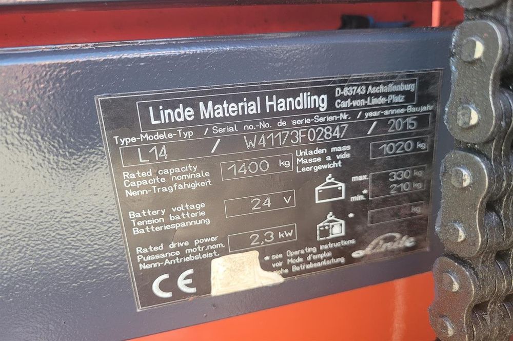 Linde L14 Ameise Paletrolli 1400kg / Stapler / Hochhubwagen (Gebraucht ...