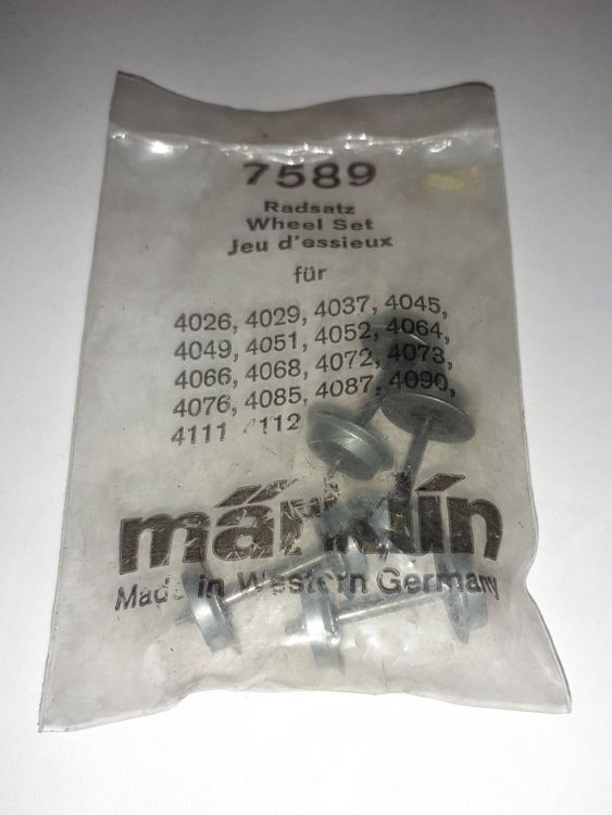 Märklin 7589 Radsatz (4 Stück) (Neu und originalverpackt) in Niederwil ...