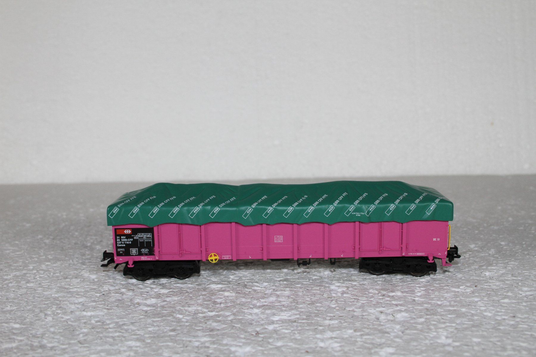 Märklin 47192 SBB Offener Güterwagen Eanos mit Blache (Neu (gemäss Beschreibung)) in Triesen für ...