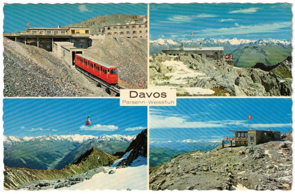 Davos - 4 Bild AK Parsenn (Gebraucht) in Binningen für CHF 2 – mit ...