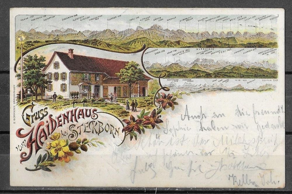 TG Gruss vom Haidenhaus bei Steckborn 1906 (Litho) B-Stempel (Gebraucht) in Schocherswil für CHF ...