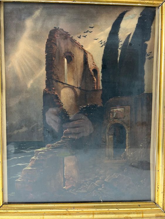 Arnold Böcklin : Ruine am Meer (1881) Grafik/Alte Druck (Gebraucht) in Neuhausen am Rheinfall ...