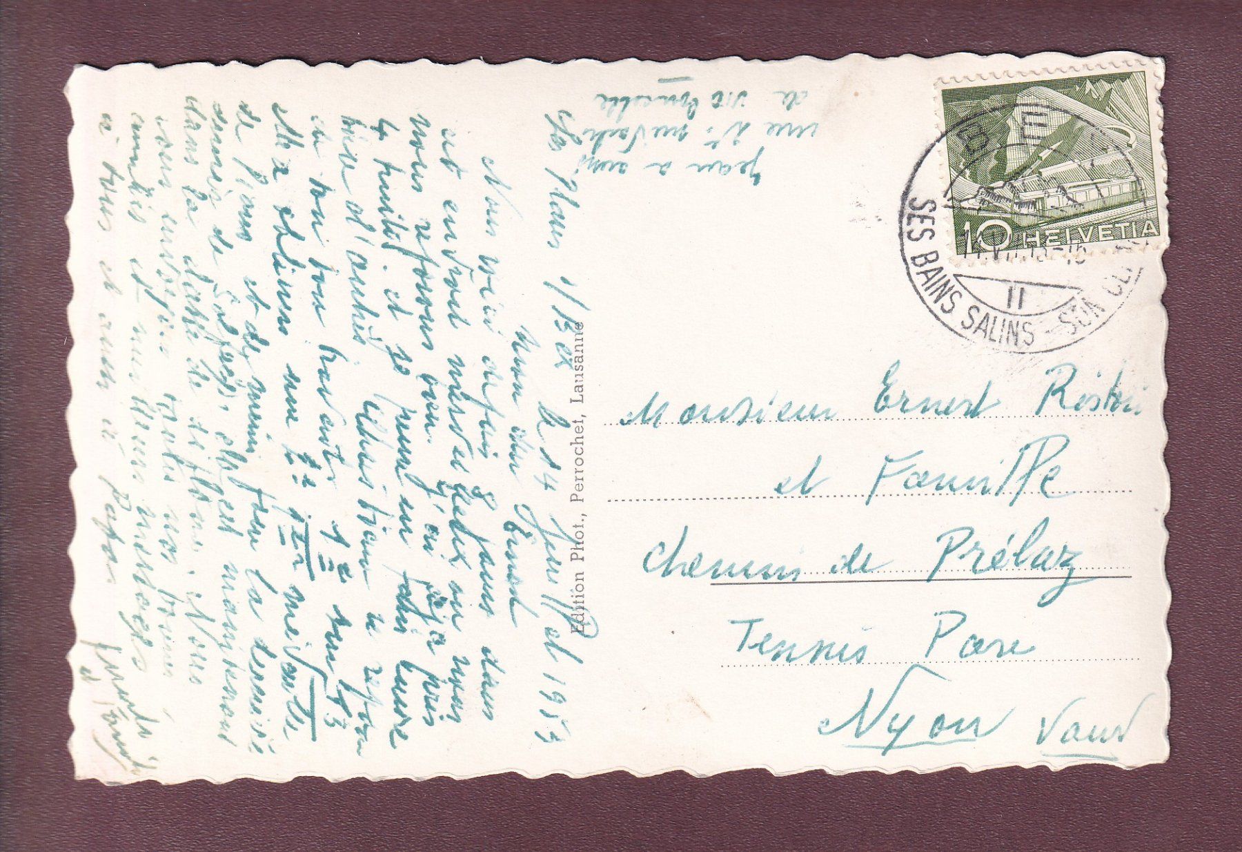 LES PLANS sur Bex - 1953 (Gebraucht) in Pully für CHF 5 – mit Lieferung ...