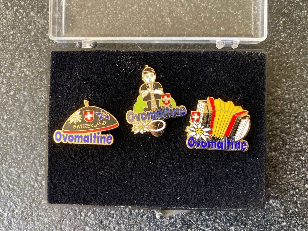Pin Serie Ovomaltine in Schachtel (Gebraucht) in Oberägeri für CHF 5 – mit Lieferung auf Ricardo ...