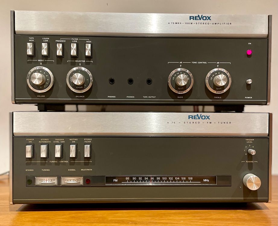 🎄 Revox A78 MKII Verstärker & Tuner A76 & Originalanleitung (Gebraucht) in Gutenswil für CHF 290 ...
