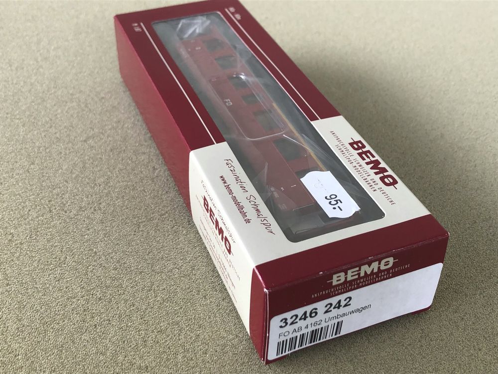 BEMO 3246 242 FO AB 4162 Umbauwagen rot HOm | Kaufen auf Ricardo