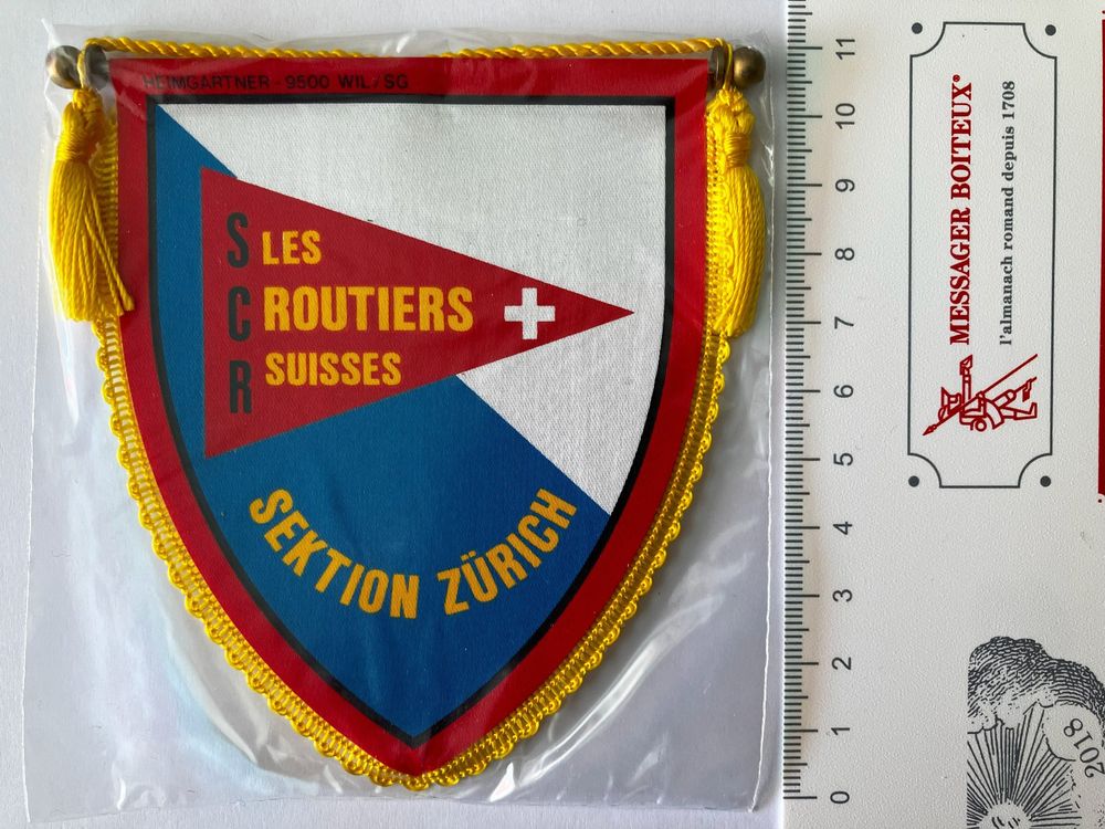 Vintage Fanion/Wimpel LES ROUTIERS SUISSES SEKTION ZÜRICH (Neu und originalverpackt) in Gland ...