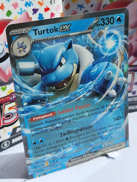 Pokemon-151 Turtok EX [NEU] (Neu (gemäss Beschreibung)) in Niederbipp ...