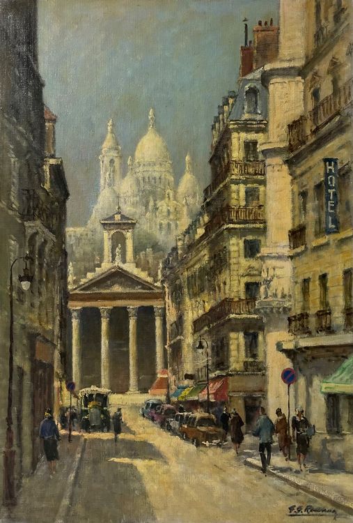 George Romano (XX) Gemälde - Paris (Gebraucht) in Root für CHF 59 – mit ...