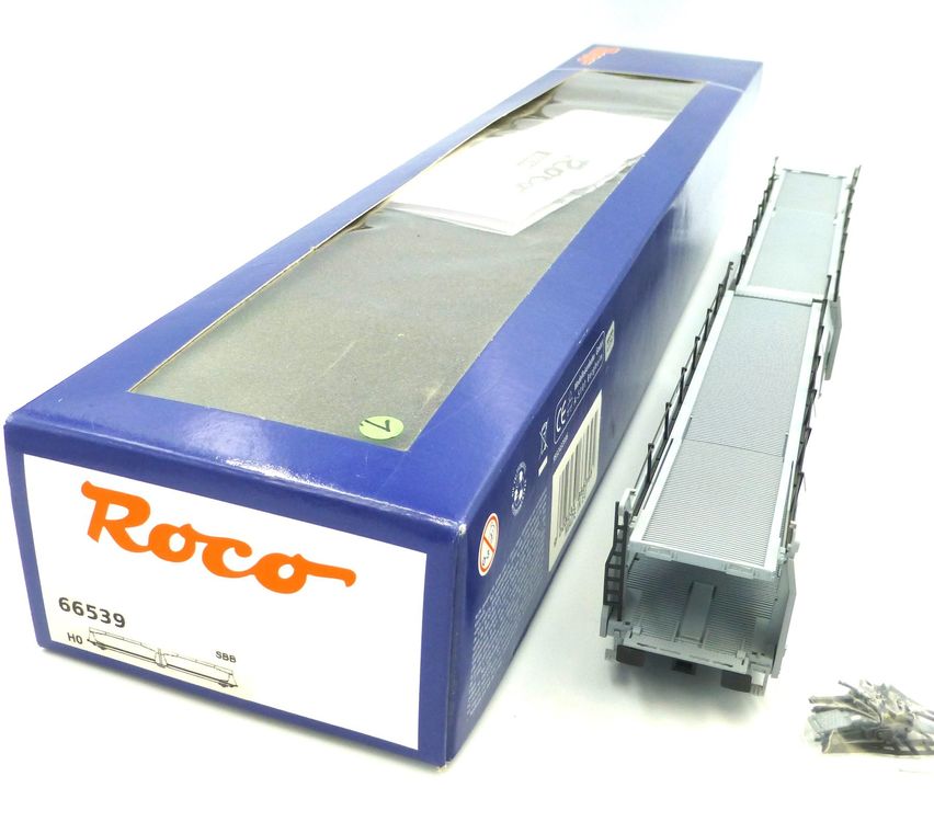 Autotransportwagen der SBB H0 DC Roco 66539 mit 10 Autos (1) (Neu ...