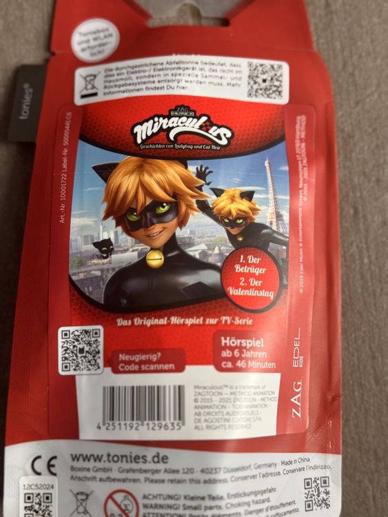 Tonie Figur Miraculous Ladybug & Cat Noir, Neu | Kaufen auf Ricardo