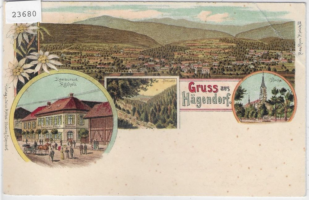 Gruss aus Hägendorf - Litho 1901 (Antik) in Ettingen für CHF 55 – mit Lieferung auf Ricardo kaufen