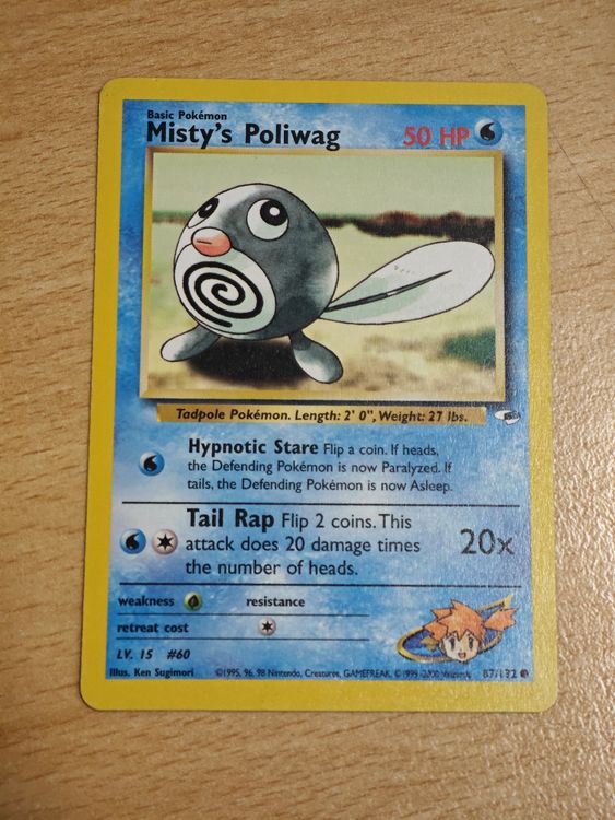 Carte Pokémon Misty's Poliwag - Edition de collection rare (Neu (gemäss ...