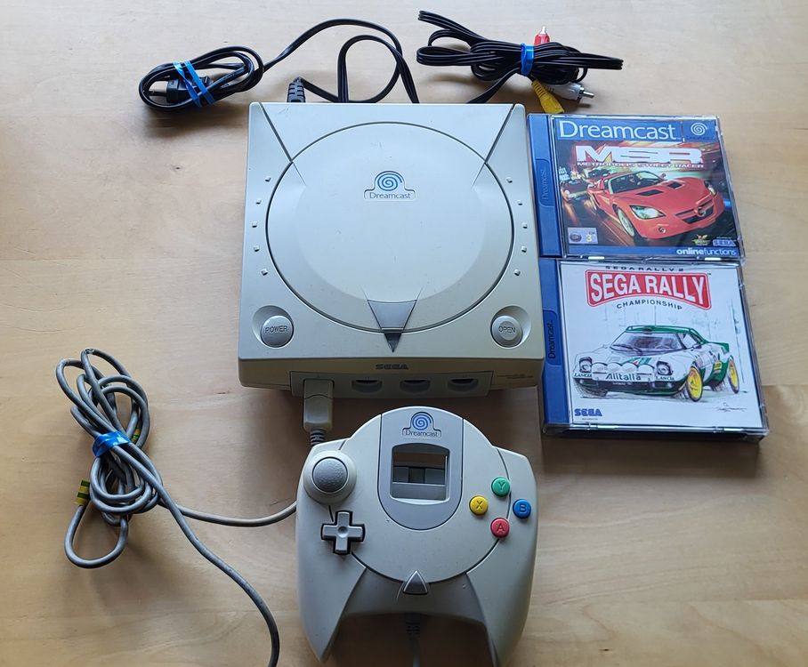 Console Sega Dreamcast + 1 Manette + 2 Jeux Konsole RETRO (D'occasion ...