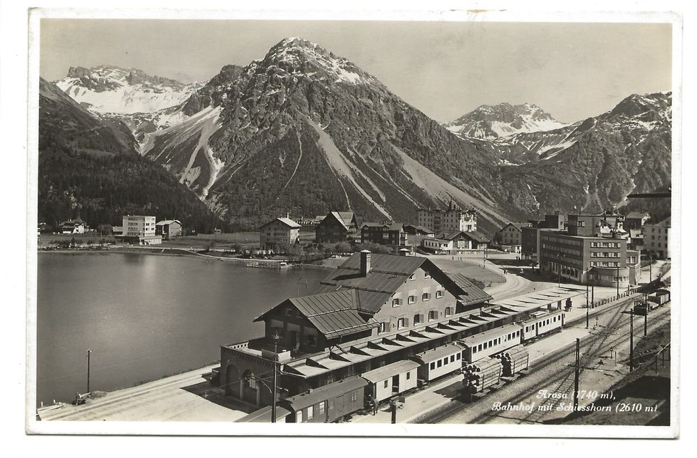 Arosa (GR) Bahnhof RHB - Wagons - Schiesshorn - 1934 (Gebraucht) in ...