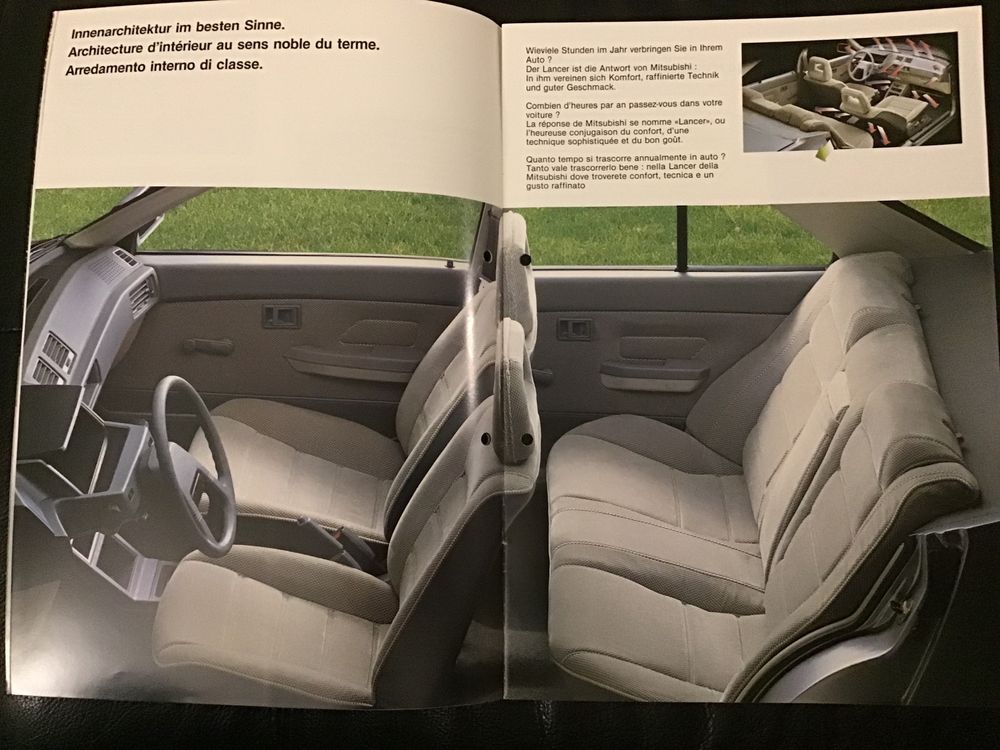 Mitsubishi Lancer Verkaufsprospekt 20 Seiten Januar 1984 (Gebraucht) in ...