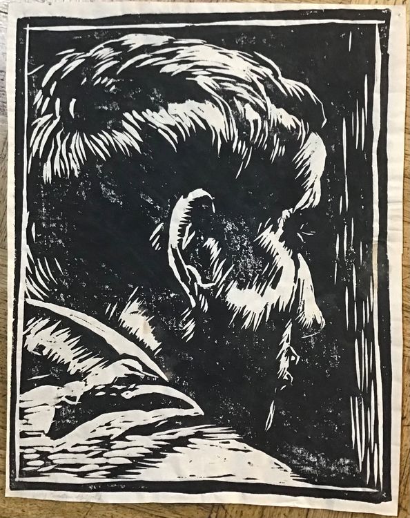 Sehr Interessante Holzschnitt Unleserlich Signiert | Kaufen auf Ricardo