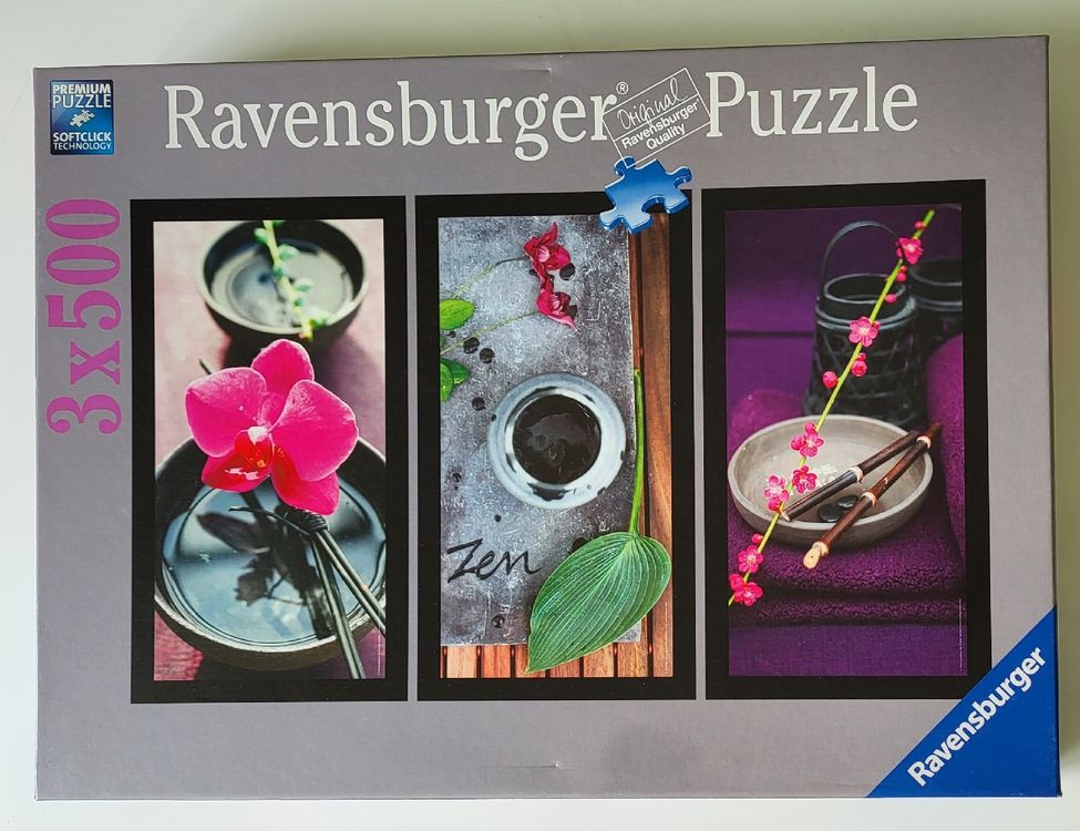 Ravensburger Puzzle 3x 500 Teile "Zen Augenblicke" (Gebraucht) in Urdorf für CHF 5 – mit ...