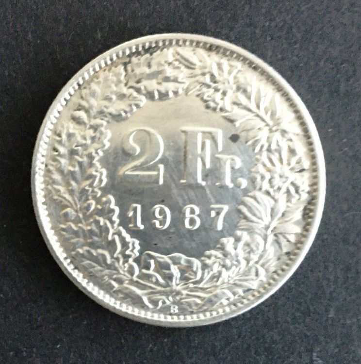 Münze 2 Franken Jg. 1967 silber (Gebraucht) in Schöftland für CHF 5 – mit Lieferung auf Ricardo ...