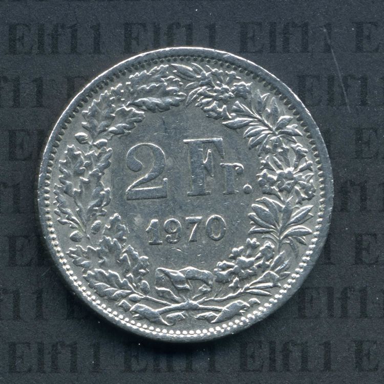 CHF___2.00 1970 -vz 2 Franken (Gebraucht) in Widnau für CHF 5 – mit Lieferung auf Ricardo kaufen