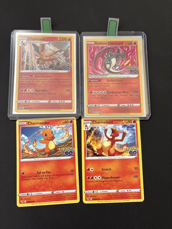 Pokemon GO set: Charizard, Radiant, Charmeleon & Charmander | Kaufen ...
